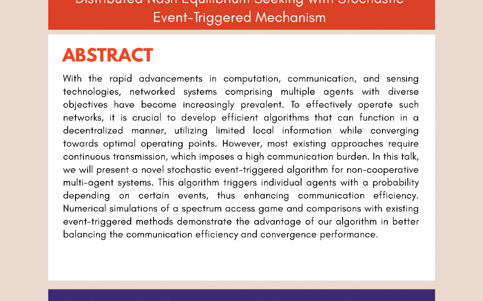 Department of Electronic & Computer Engineering - ECE FUTURE LEADERS PG SEMINAR SERIES ...